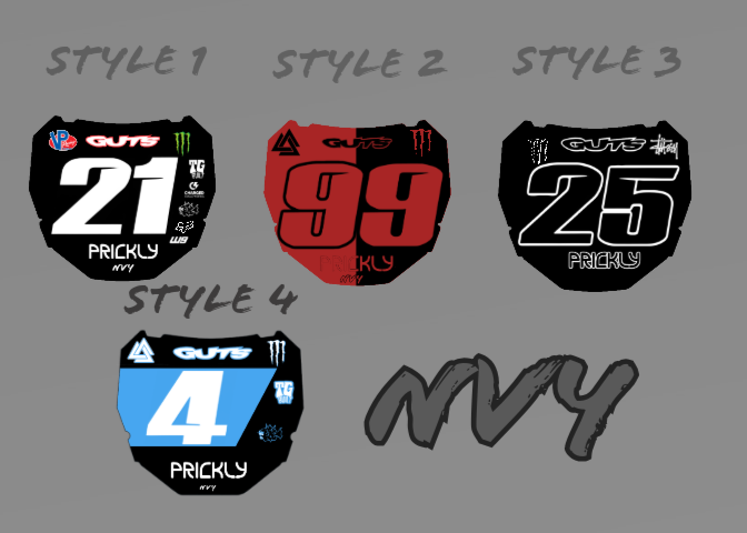 Custom ODI Plate Decal/ Motocutz plate decal ( customize before you or ...
