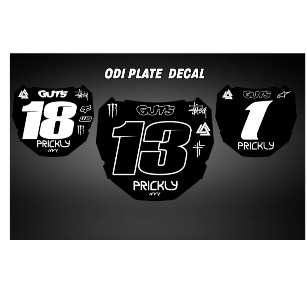 Custom Odi Plate Decal – NVY DECALS